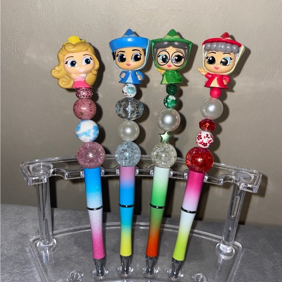 Disney | Office | Doorable Disney Sleeping Beauty Beaded Pen 4 Piece ...
